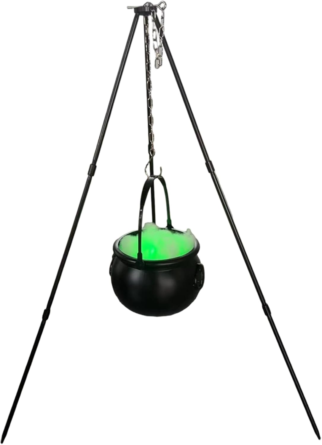 Cauldron Bowl Witches Cauldron Large Plastic on Tripod with Green ...