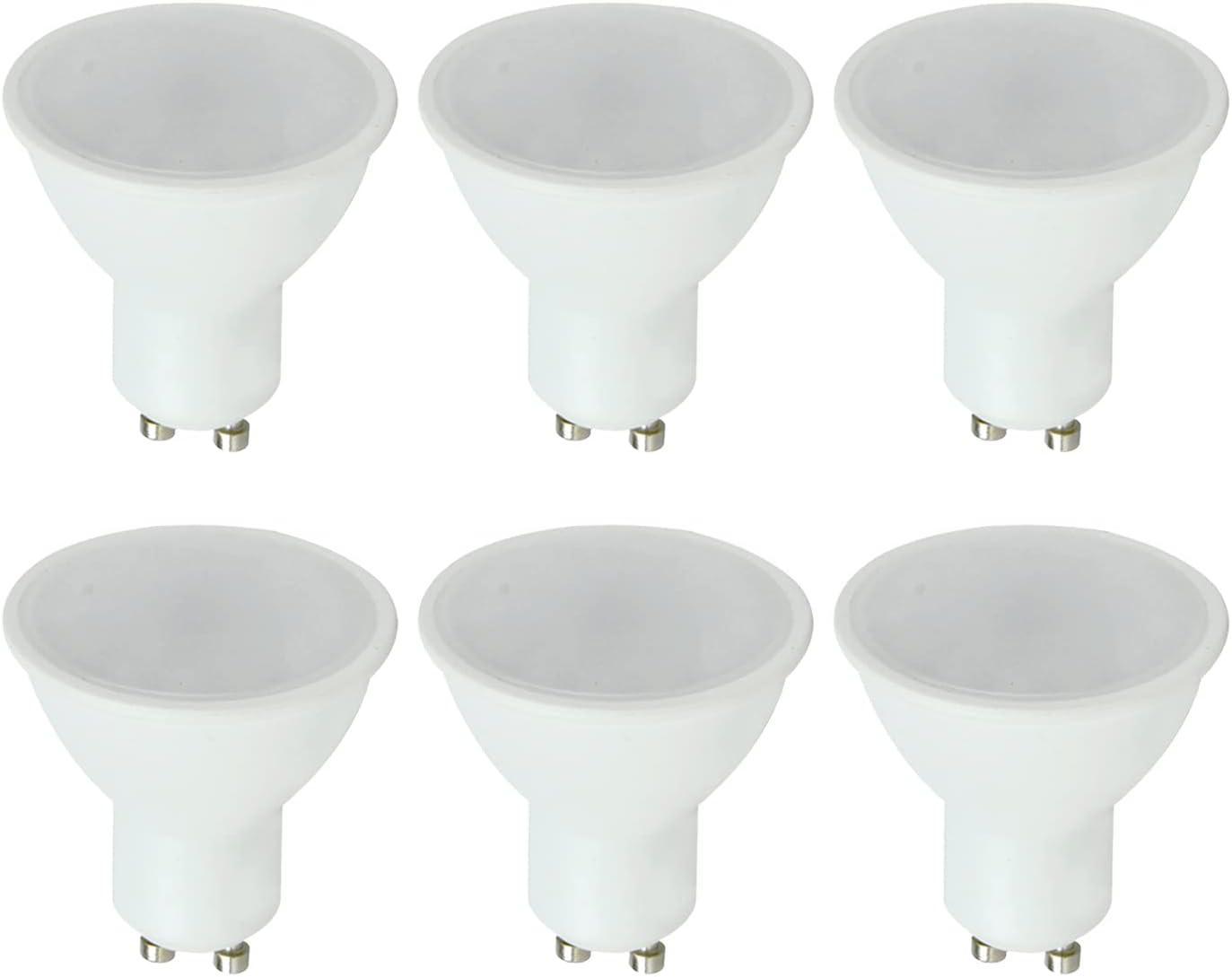 MiniSun | Thermal Plastic 5W Energy Saving LED GU10 Frosted Lens Bulbs ...