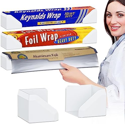 Amazon.com: Skywin Adhesive Foil and Plastic Wrap Organizer White, Fits ...
