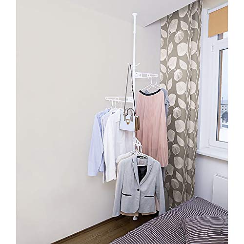 Doby Tree 3-Tier Standing Clothes Laundry Drying Rack Dress Hanger ...