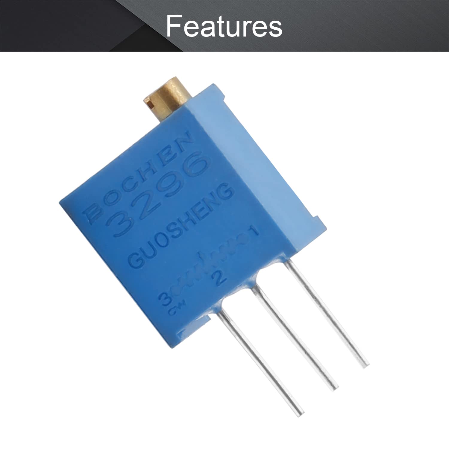 Snapklik.com : Fielect 50Pcs 100K Ohm Multiturn Trimmer Potentiometer ...