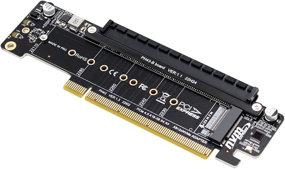 Amazon.co.jp: Buerjia PCIE4.0 分割 PCIE4.0 X16 - X8+X4+X4 分割カード Nvme ...