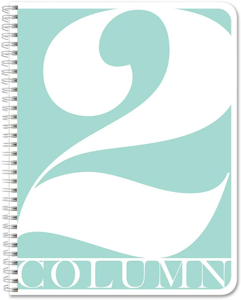 Amazon.com : BookFactory 2 Column Log Book/Columnar Logbook/Notebook (2 ...