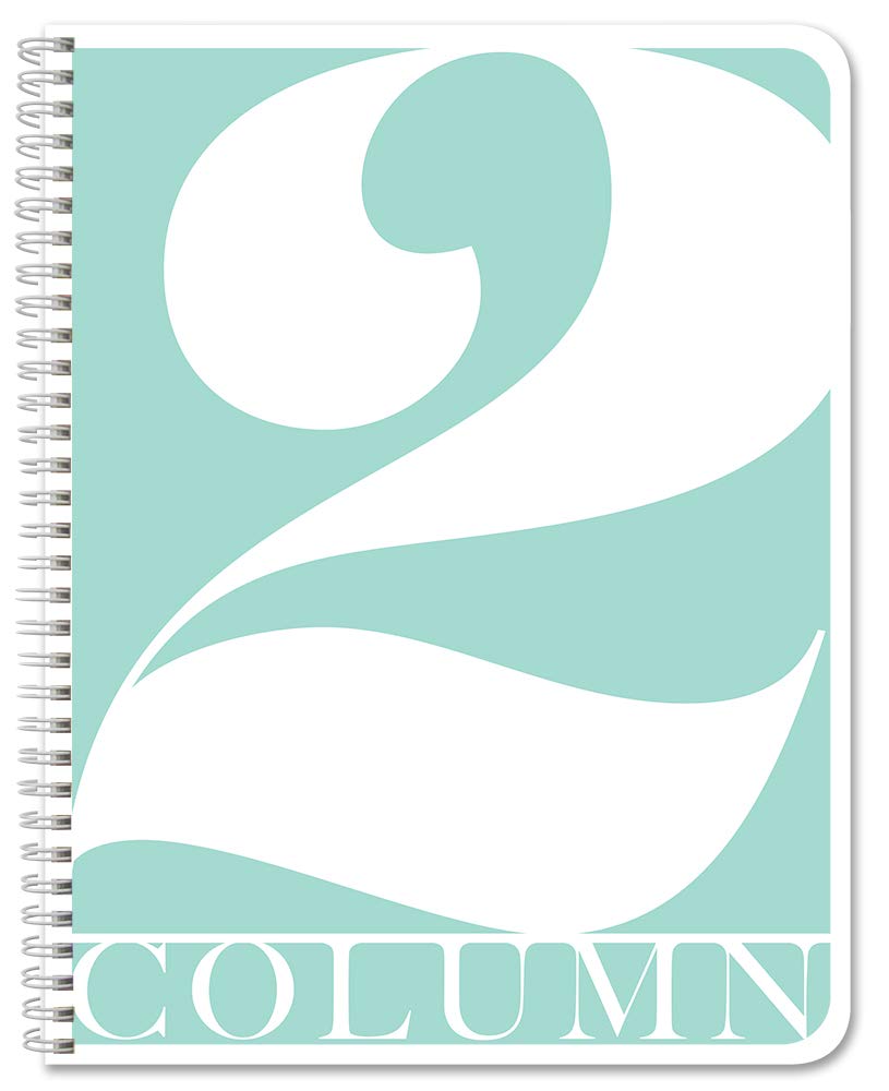 BookFactory 2 Column Log Book/Columnar Logbook/Notebook (2 (Two ...