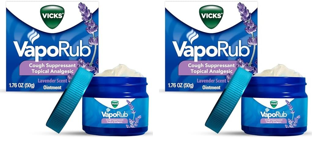 Amazon.com: Vicks VapoRub, Lavender Scent, Cough Suppressant, Topical ...