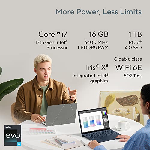 ASUS Zenbook S 13 OLED (2023), 1kg Weight & 1cm Thin, Intel Core EVO i7 ...