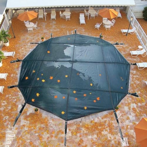 Customizable 30ft Round Safety Cover for In-Ground Pools - Winter Pool ...