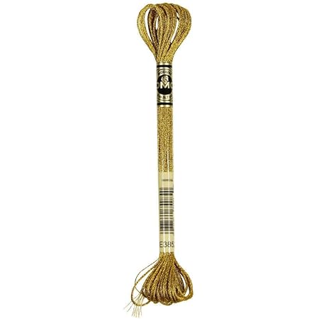 Amazon.com: DMC Metallic Embroidery Floss 8.7yds Dark Gold : Arts ...