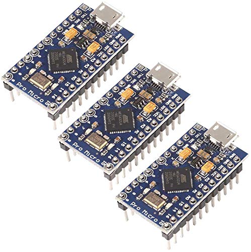 3pcs Pro Micro ATmega32U4 5V 16MHz Micro USB Development Board Module Microcontroller for ...
