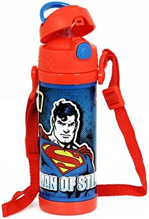 Buy Cello Champ Super Man Stainless Steel Sipper Water Bottle, 600ml ...
