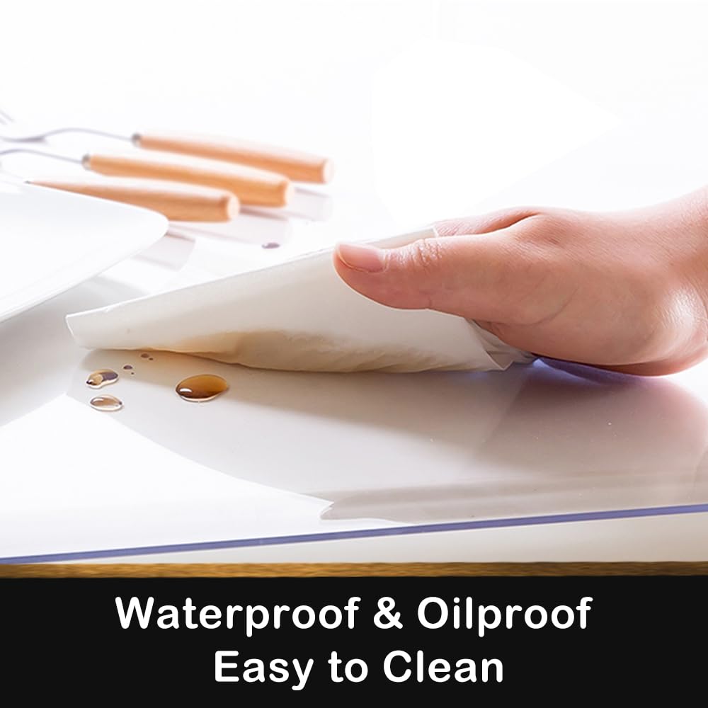 Snapklik.com : 16x32 Inch Clear PVC Office Writing Desk Pad Blotter Mat ...