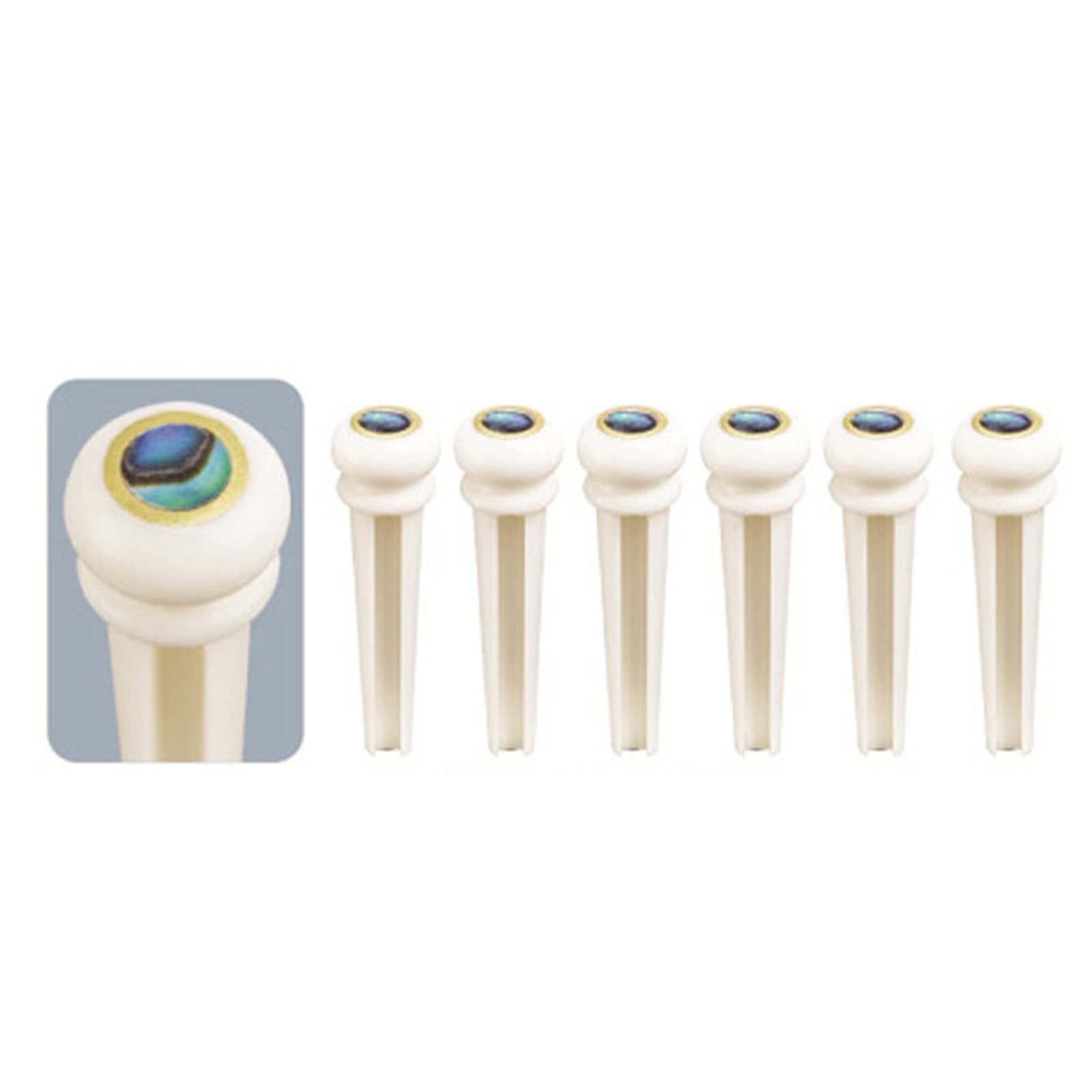 Snapklik.com : Miwayer Guitar Bone Bridge Pins Real Bone Replacement ...