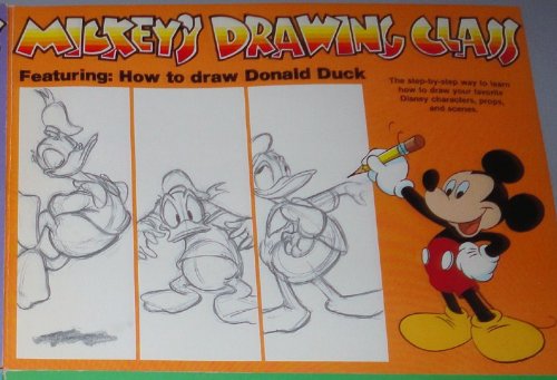 Mickey's Drawing Class: Featuring Donald; With Step by Step Method ...