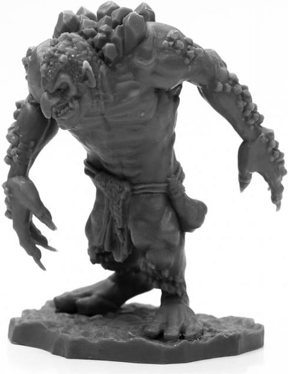 Amazon.com: Reaper Miniatures Rock Troll #44002 Bones Black Plastic ...