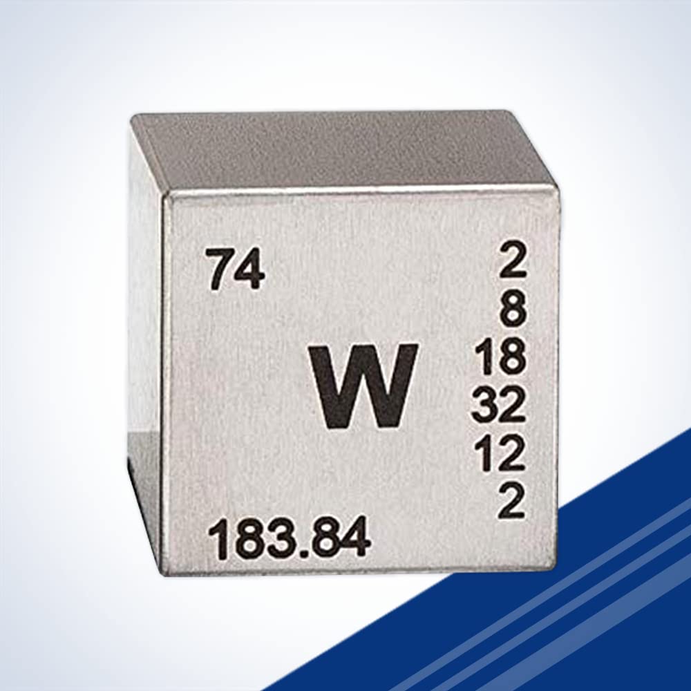 Amazon.com: Tungsten Element Cube- Engraved - 1" : Office Products