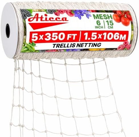 Amazon.com : ATICCA Trellis Netting 5 x 350 ft Heavy Duty Polyester ...