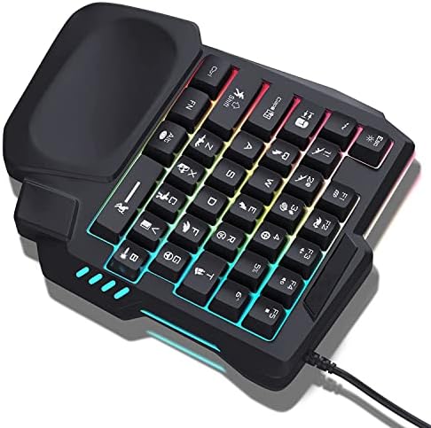 Amazon.in: Buy MICROWARE G7 35 Keys One-Handed Gaming Membrane Keyboard ...