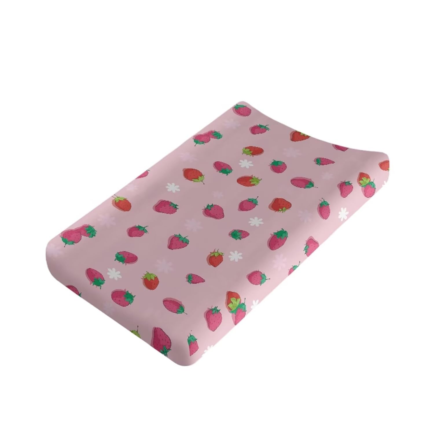 Amazon.com: HUISEFOR Strawberry Diaper Change Table Covers Stretchy ...