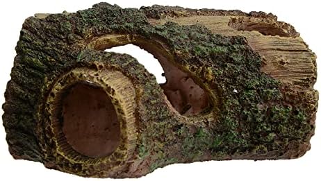Amazon.com: Aquarium Betta Log Resin Hollow Tree Trunk Decor Artificial ...