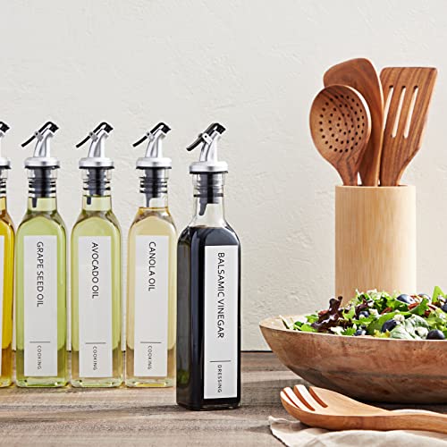 Talented Kitchen Minimalist Labels for Oils, Vinegars & Condiments ...