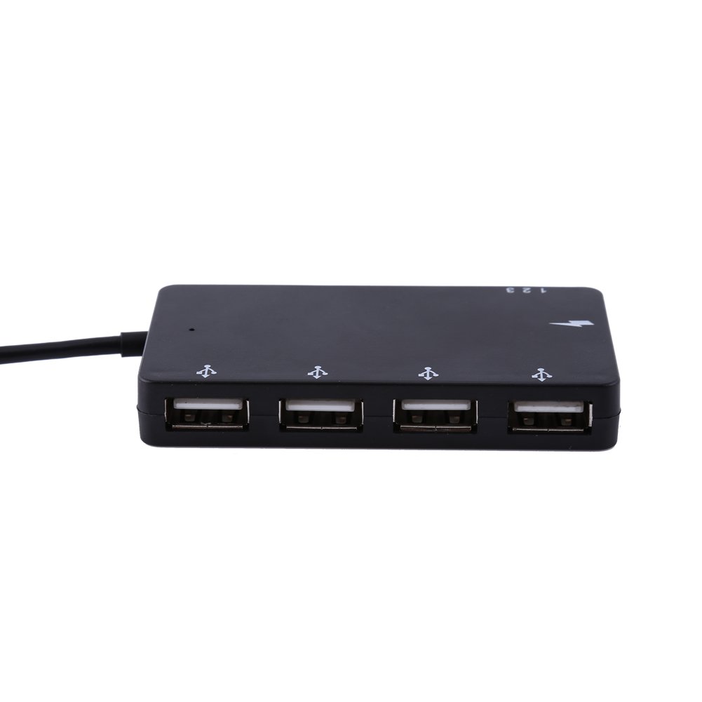 Amazon.com: 01 4 Port OTG Cable Adapter, 4 Port Micro USB Hub USB2.0 ...