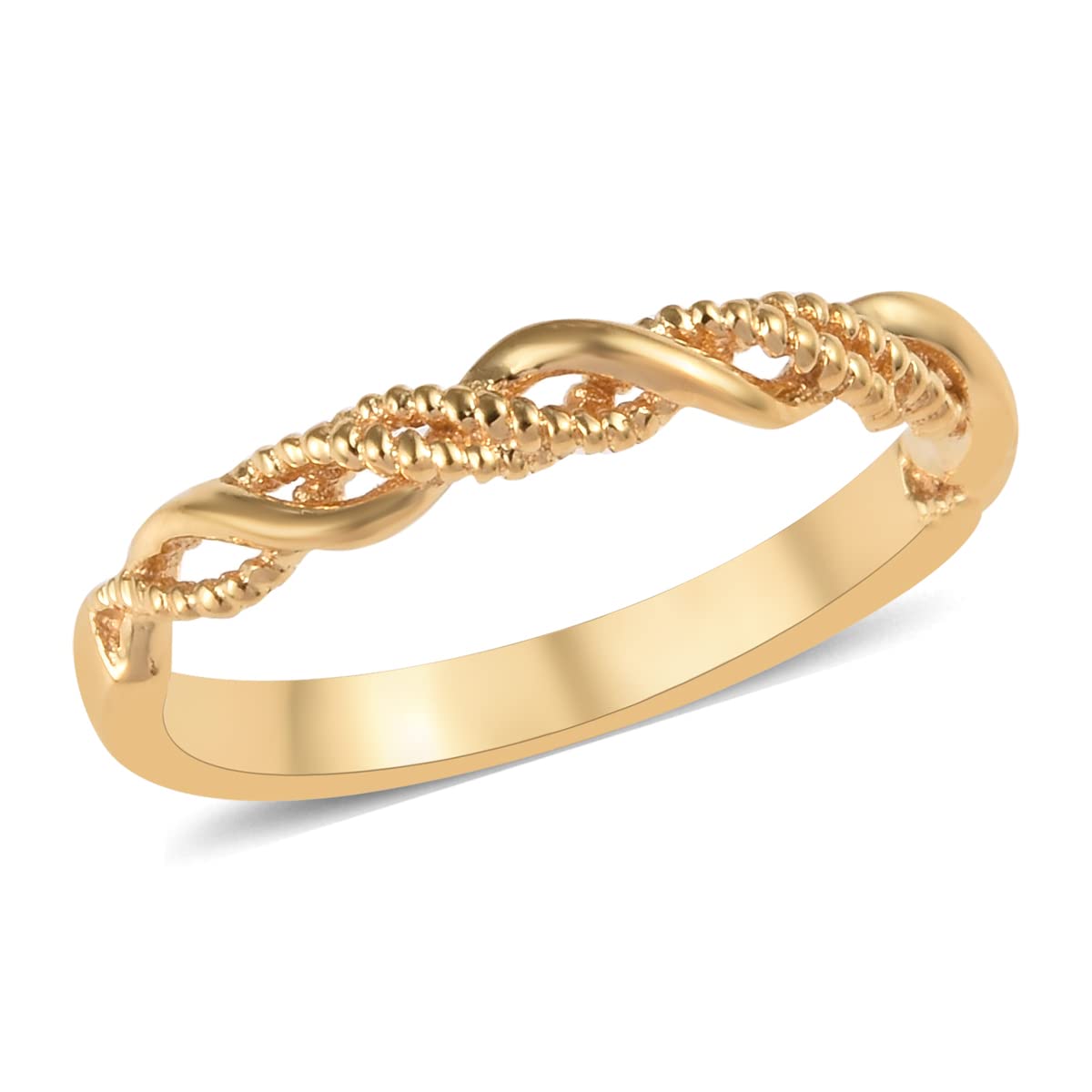 TJC Silver Band Ring for Women in 14ct Gold Over 925 Sterling | eBay