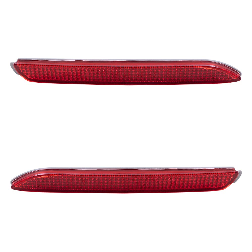 Amazon.com: Brock Driver and Passenger Rear Bumper Reflector Compatible ...
