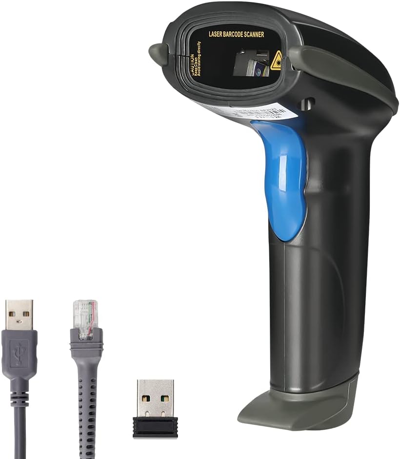 Amazon.com : WoneNice USB Laser Barcode Scanner Wired Handheld Bar Code ...