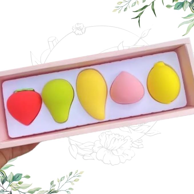 Amazon.com : Fruity Beauty Blenders Makeup Sponges for Foundation5 PCS ...