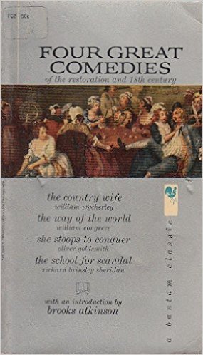 Four Great Comedies of the Restoration and 18th Century: William ...