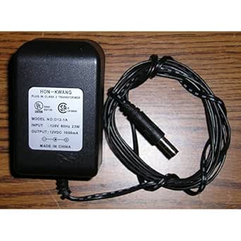 Amazon.com: Genuine 23W Hon-Kwang D12-1A PLUG IN CLASS 2 TRANSFORMER 12V DC 1000mA : Electronics
