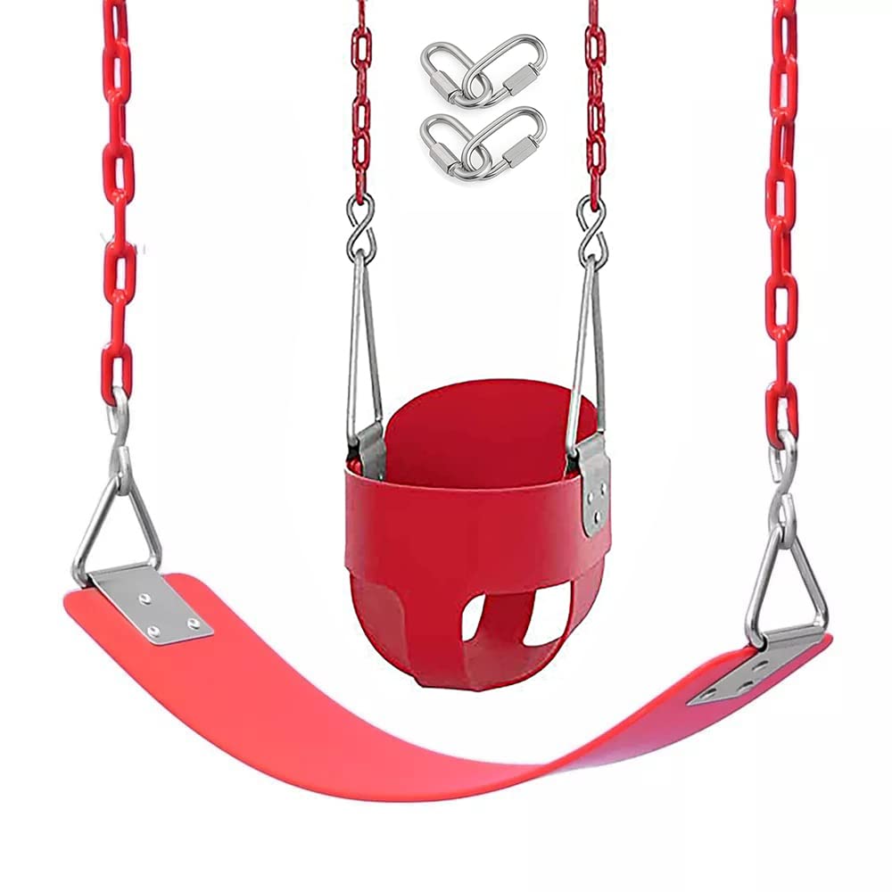 REZNOR High Back Full Swings Seats and Bucket Swing with 2 Meter Chain ...