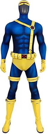 Amazon.com: Generic Cyclops Scott Summers Anime Uniform Cosplay Costume ...