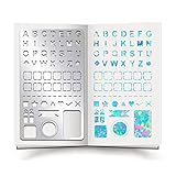 ・ブランド:INFUNLY・製造元:INFUNLY・製造元/メーカー部品番号:HOME-IN0008-35-JP30・パターンのデザイン: このメタルジャーナルステンシルは主に大文字26文字でデザインされています. それとは別に, 星もつい...