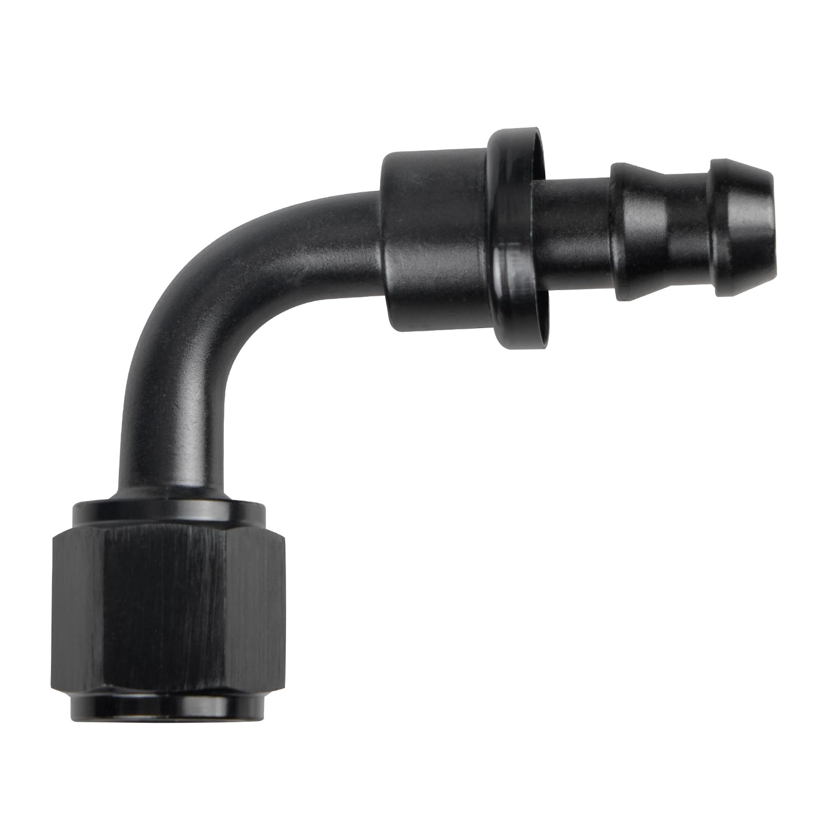 Snapklik.com : 6AN 90 Degree Push Lock Hose Fitting Fuel Line Hose ...