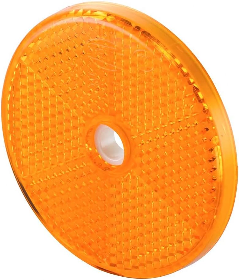 HELLA 8RA 002 014-872 Reflex Reflector - Lens Colour: Yellow - round ...