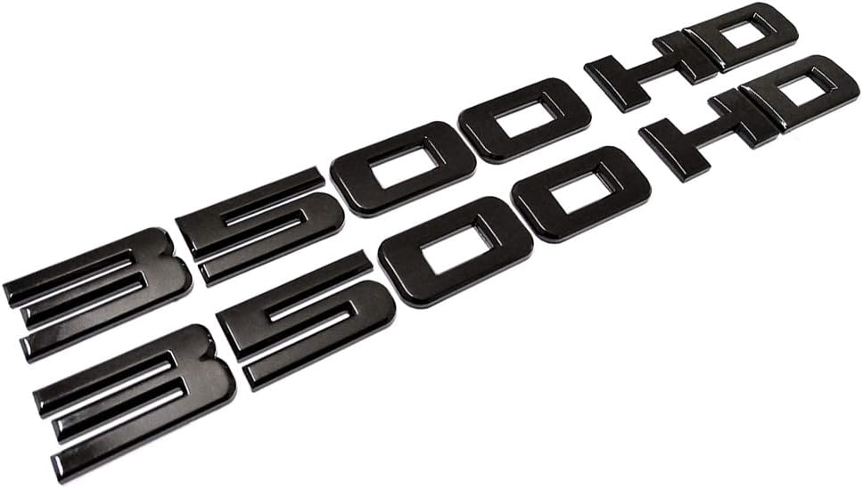 Amazon.com: Liphontcta 2pcs 3500HD 3500 Hd Nameplates ABS Letter ...