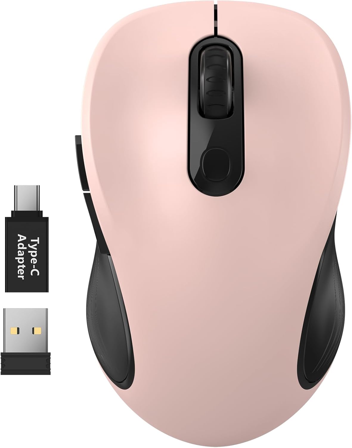 Amazon.com: WisFox 2.4G Wireless Mouse for Laptop, Ergonomic Computer ...