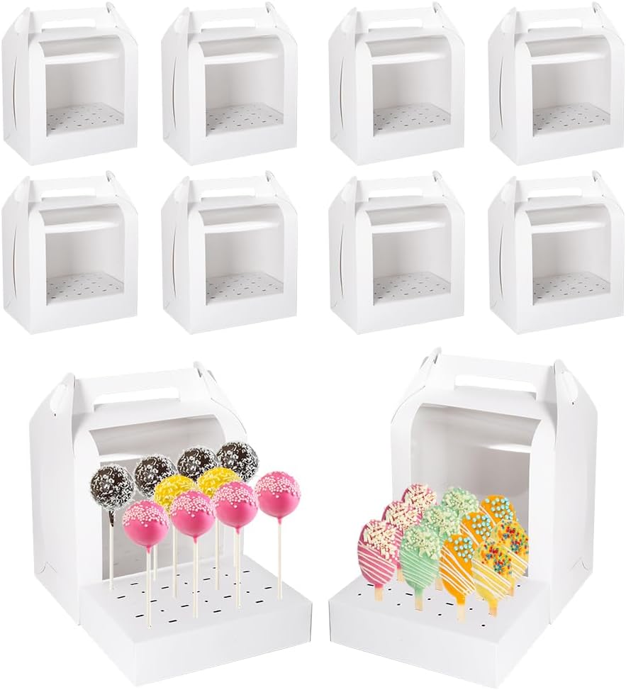Amazon.com | Tifflake Cake Pop Holder Boxes: 12Pcs Portable Cake ...