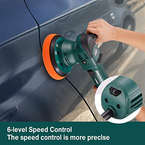 Polisher, 6 Inch/5 Inch Dual Action Random Orbital Car Buffer Polisher ...
