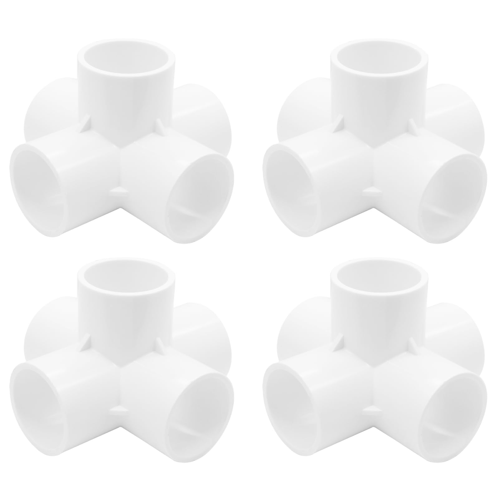 Amazon.com: PHITUODA 4Pcs 3/4 Inch PVC Fittings, 5 Way PVC Pipe ...