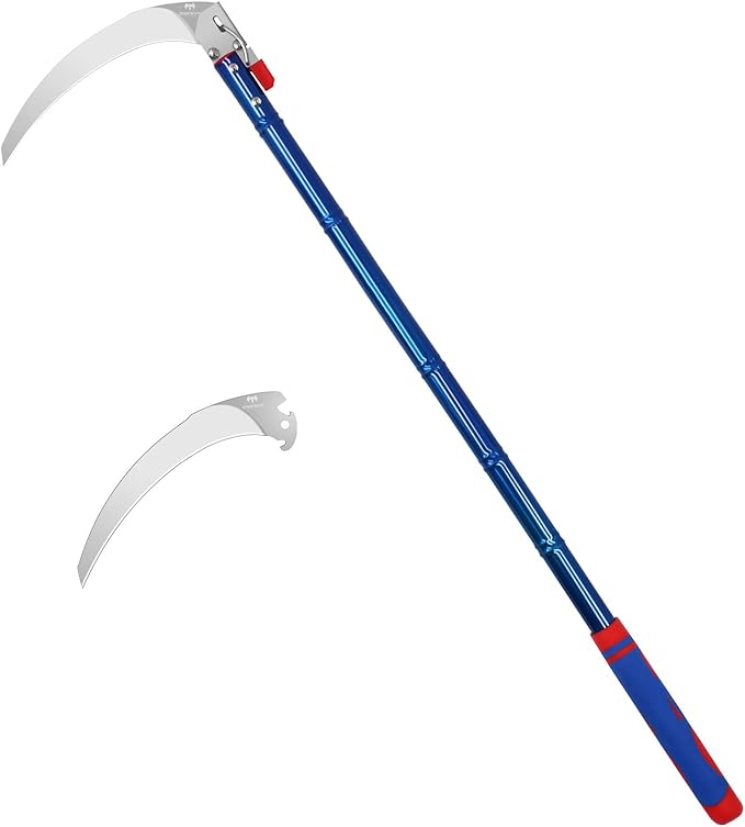 Amazon.com : DWFKHT Detachable Grass Sickle, Folding Harvest Scythe ...