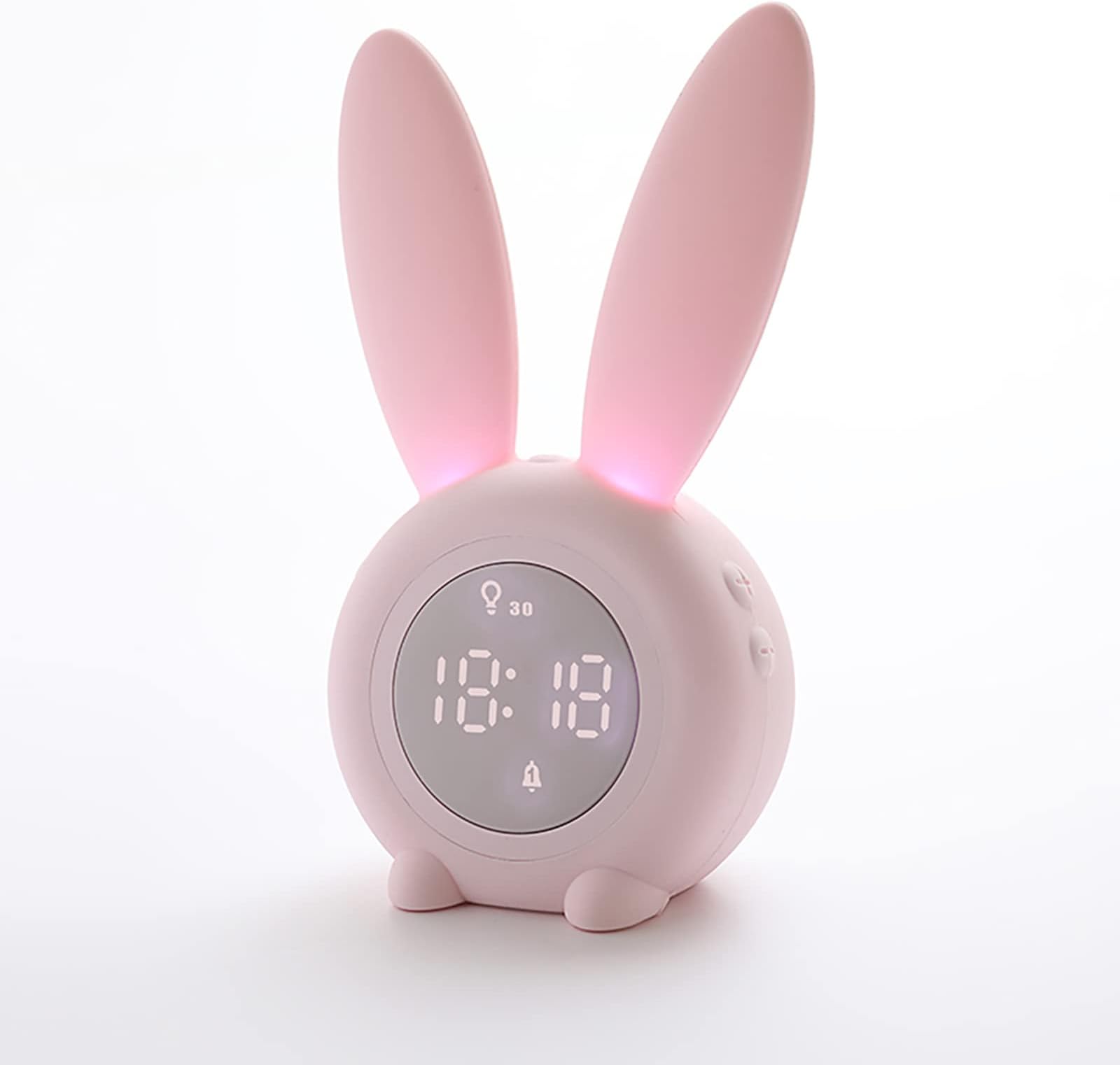 Amazon.com: Rabbit Digital Alarm Clock with Day of Week Display, Cute ...