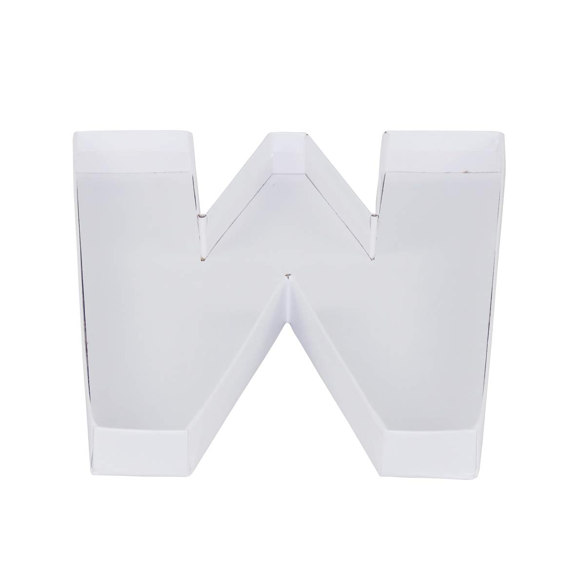 Snapklik.com : 8 Small Fillable Cardboard Letter Shaped Paper Mache Cutouts