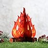 Amazon.com: Boao 3 Sets Fake Fire Fake Flame Prop Camping Decoration 3D ...