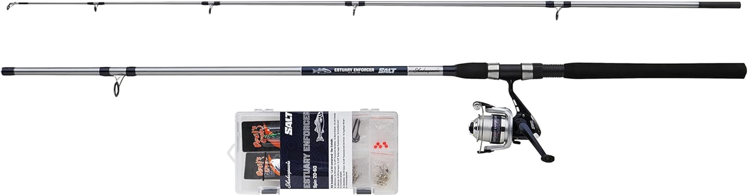 Shakespeare SALT Estuary Enforcer Combo Set, Fishing Rod and Reel Combo ...