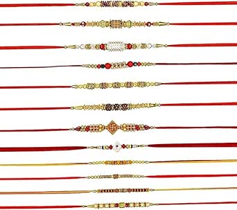 SWAMISP Rakhi Thread for Brothers Set Raksha Bandhan Multicoloured ...