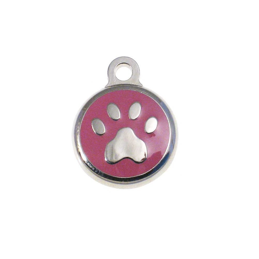 Amazon.com: LuckyPet Pet ID Tag - Tiny Paw Print Jewelry Tag - Dog ...