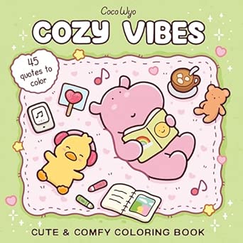 Cozy Vibes: Coloring Book for Adults and Kids : Coco Wyo: Amazon.ca: Livres