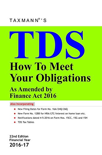 Amazon.in: Buy TDS How to Meet Your Obligations [Paperback] Taxmann ...